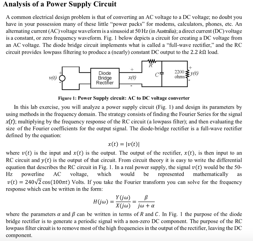 Solved Pre-Lab 1 Mark: 1) Use node-to-datum (nodal) analysis | Chegg.com