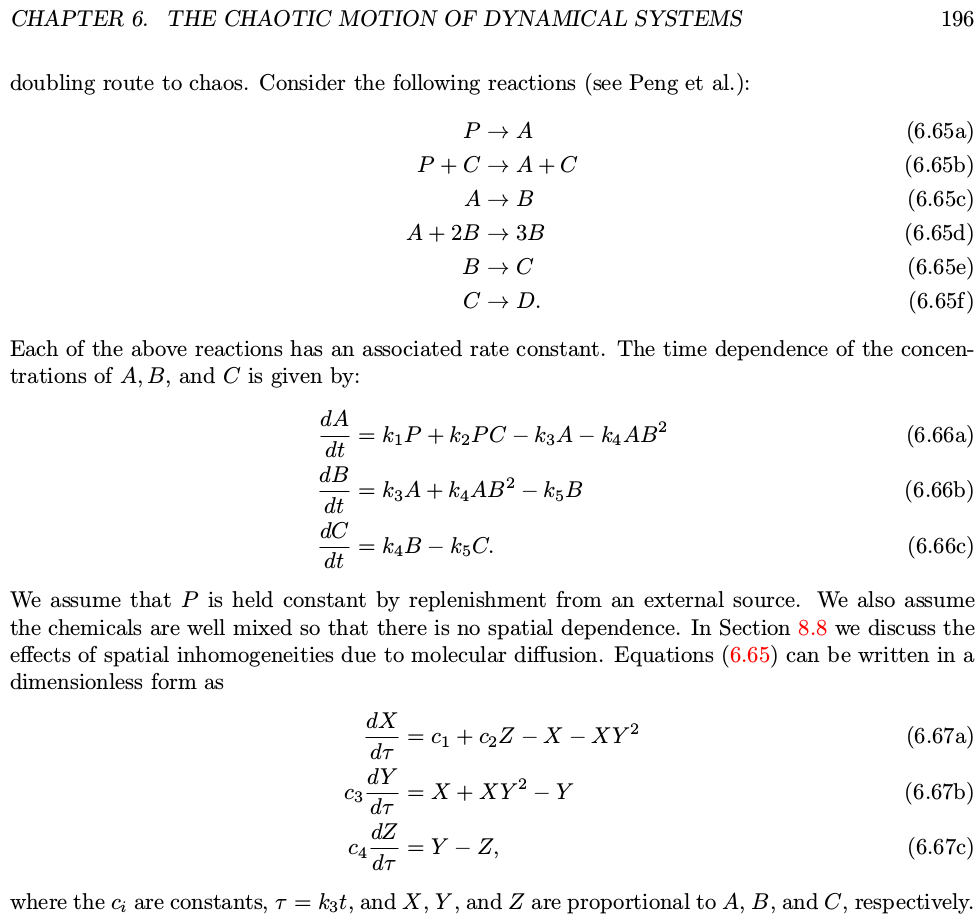 Solved Project 6.29. Chemical reactions In Project 4.17 we | Chegg.com