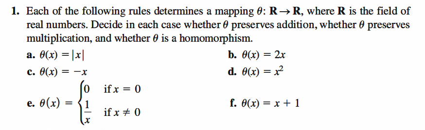 Solved Each of the following rules determines a mapping | Chegg.com