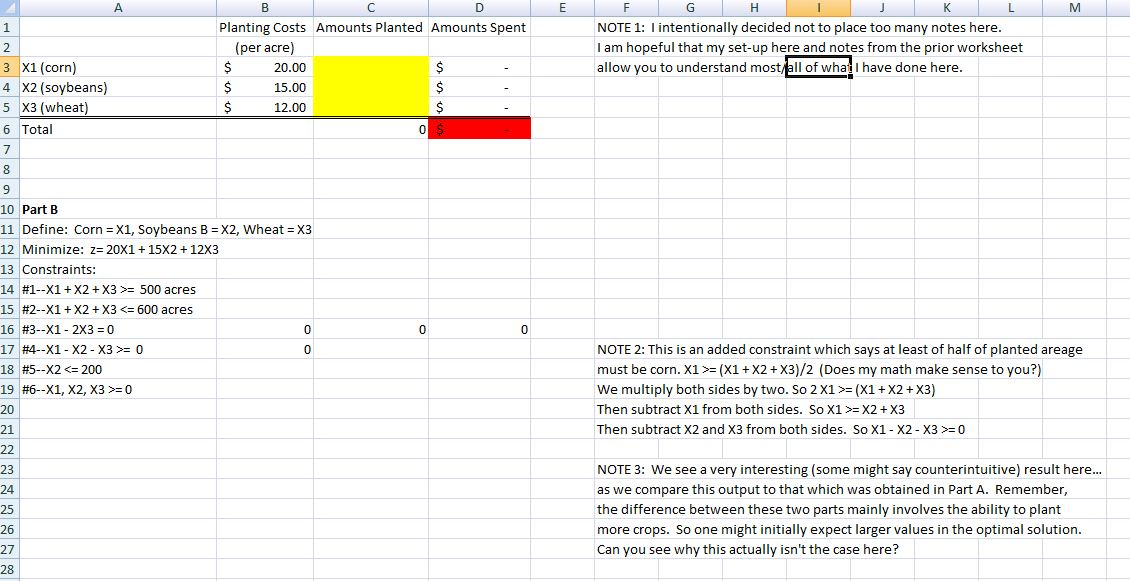 Solved Please help set up excel solver for this problem. | Chegg.com