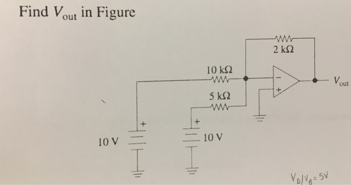 Solved Find Vout in the figure. | Chegg.com