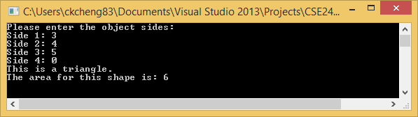 Solved create a polygon class to calculate the area for a | Chegg.com