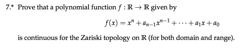 Solved: That A Polynomial Function F N-1 Is Continuous For... | Chegg.com