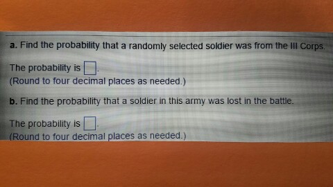 Solved Estimates for an army's strength and losses for a | Chegg.com