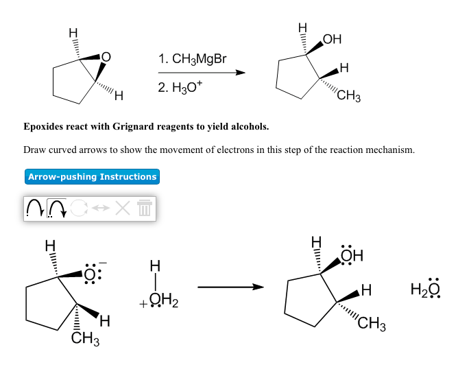 Solved Epoxides react with Grignard reagents to yield | Chegg.com