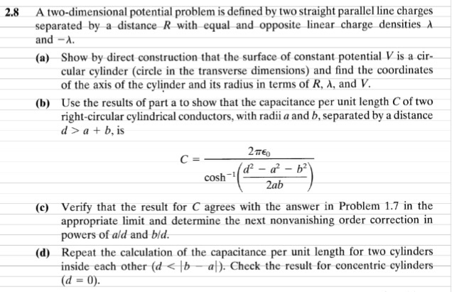 Solved A two-dimensional potential problem is defined by two | Chegg.com