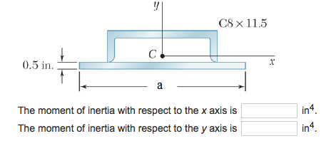 Solved ?A channel and a plate are welded together as shown | Chegg.com