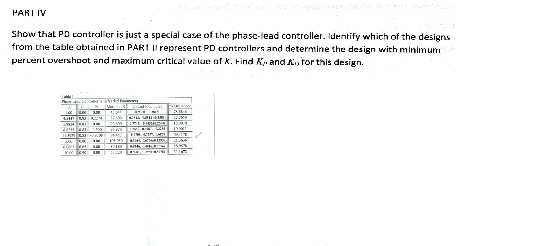 Solved Show that PD controller is just a special case of the | Chegg.com