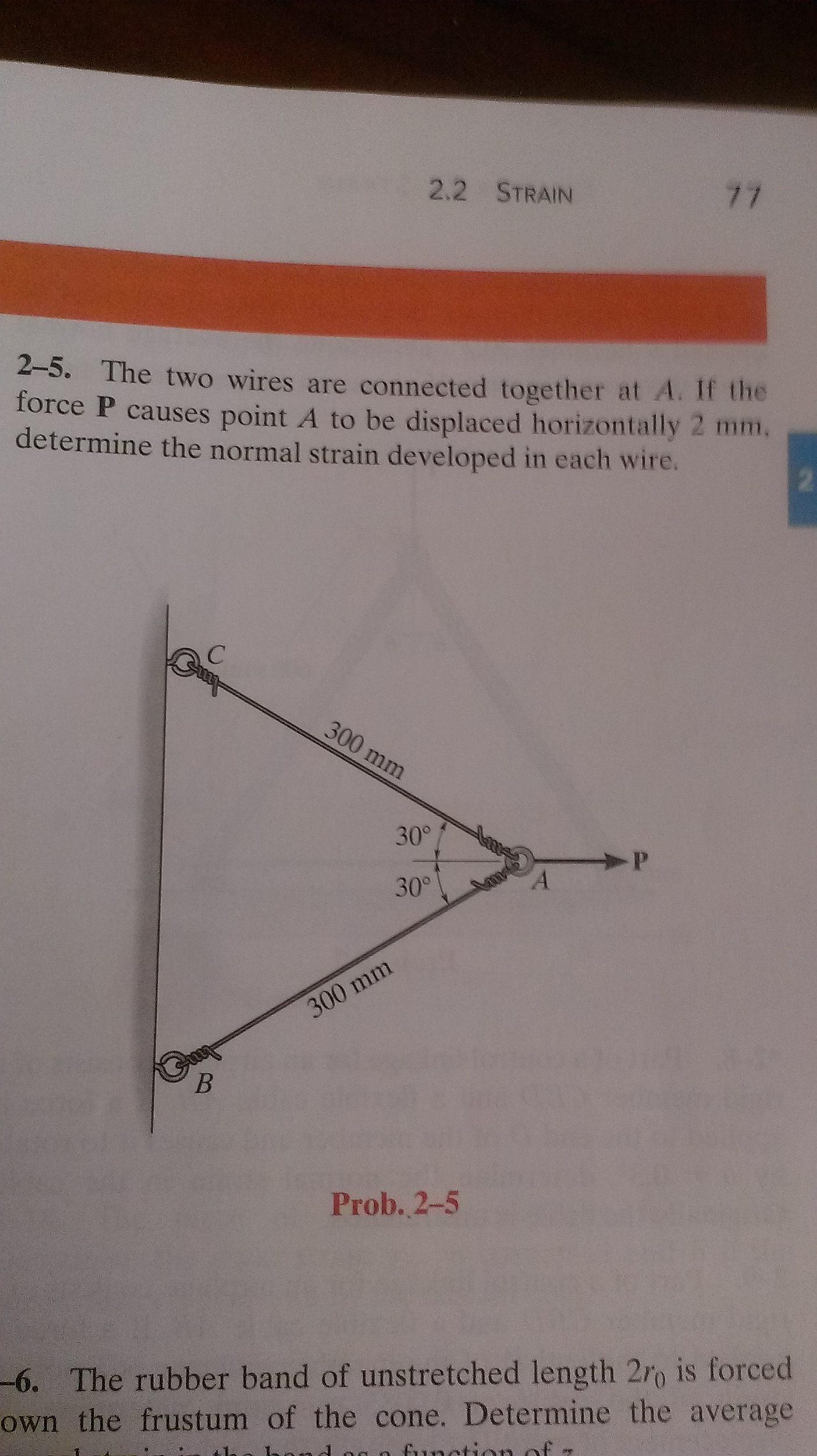 Solved 2-5. The two wires are connected together at A. If | Chegg.com