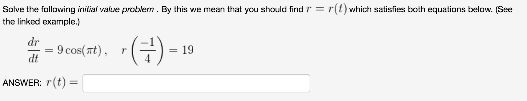 Solved Solve The Following Initial Value Problem By This 7195