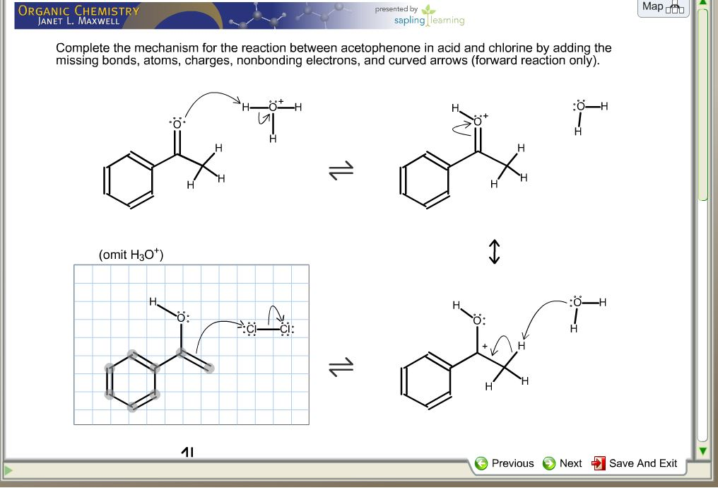 Write An Equation For The Reaction Of Acetophenone With
