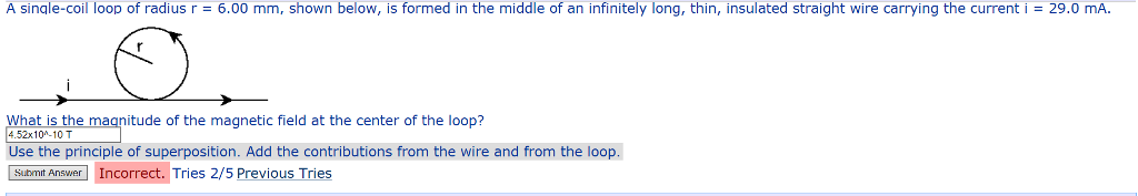 Solved A single-coil loop of radius r= 6.00 mm, shown below, | Chegg.com