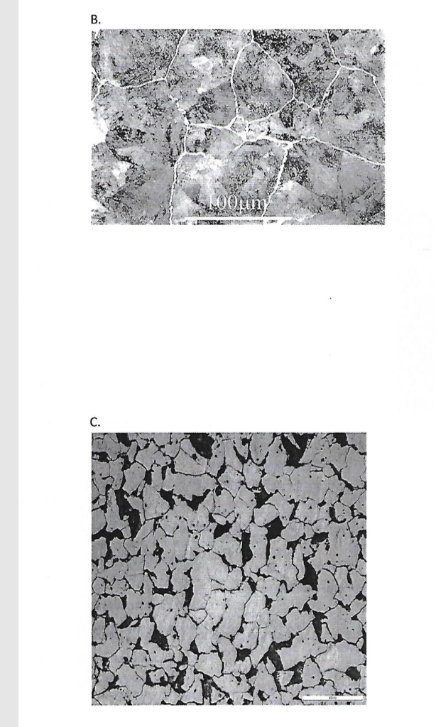 Solved Three steel samples were annealed and prepared for | Chegg.com