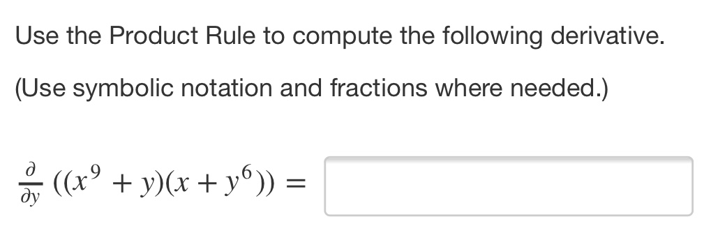 Solved Use the Product Rule to compute the following | Chegg.com