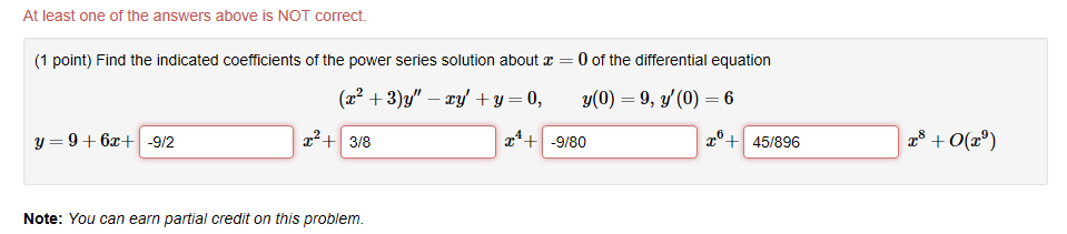 Solved Find the indicated coefficients of the power series | Chegg.com