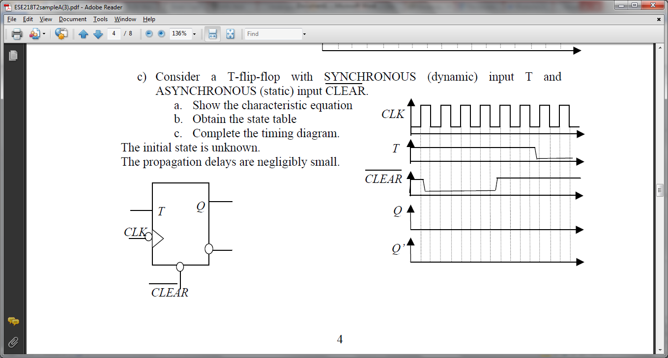 Draw the gate-level circuit diagram for the SR-latch | Chegg.com