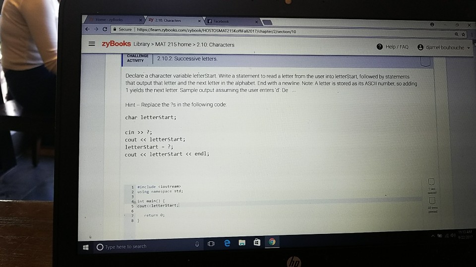 Solved Horne x y zy 2.10. Characters ←-) C ii s are https | Chegg.com