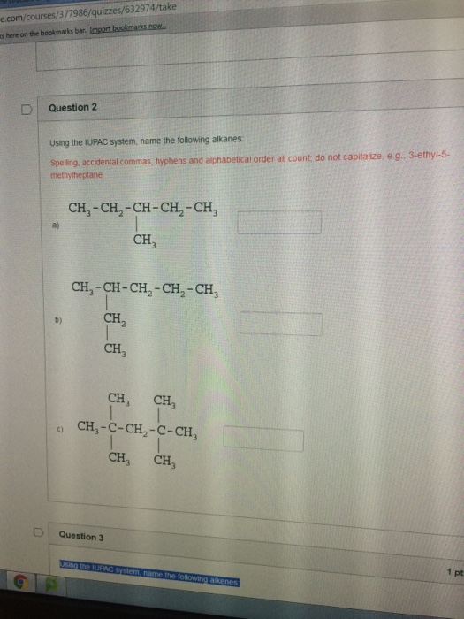 Solved Using the IUPAC system name the following alkenes | Chegg.com