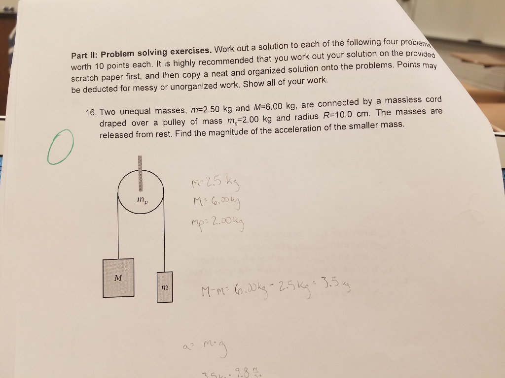 Solved Part II: Problem solving exercises. Work out a | Chegg.com Solved Part II: Problem solving exercises. Work out a | Chegg.com