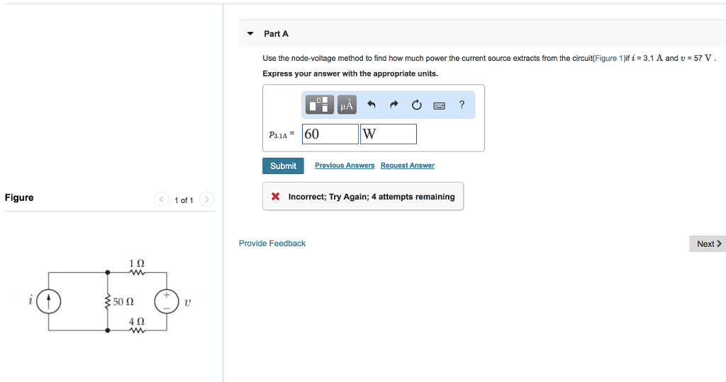 Solved Part A Use the node-voltage method to find how much | Chegg.com
