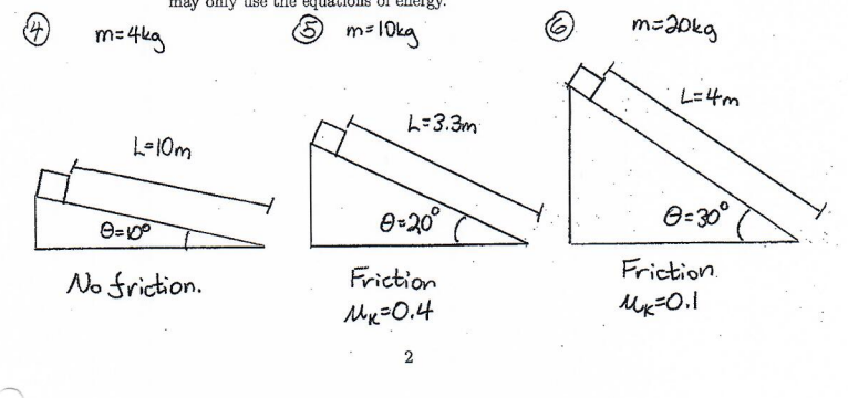 Solved Forces in 2D, motion of object along the slope is 1D; | Chegg.com