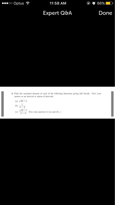 Solved Find the maximum domain of each of the following | Chegg.com