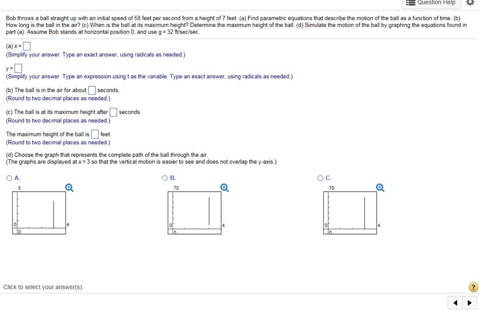 Solved Bob throws a ball straight up with an initial speed | Chegg.com