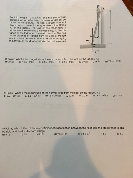 Solved Particia Weighs 1 2 Times 10 2 Lbs And Has Chegg