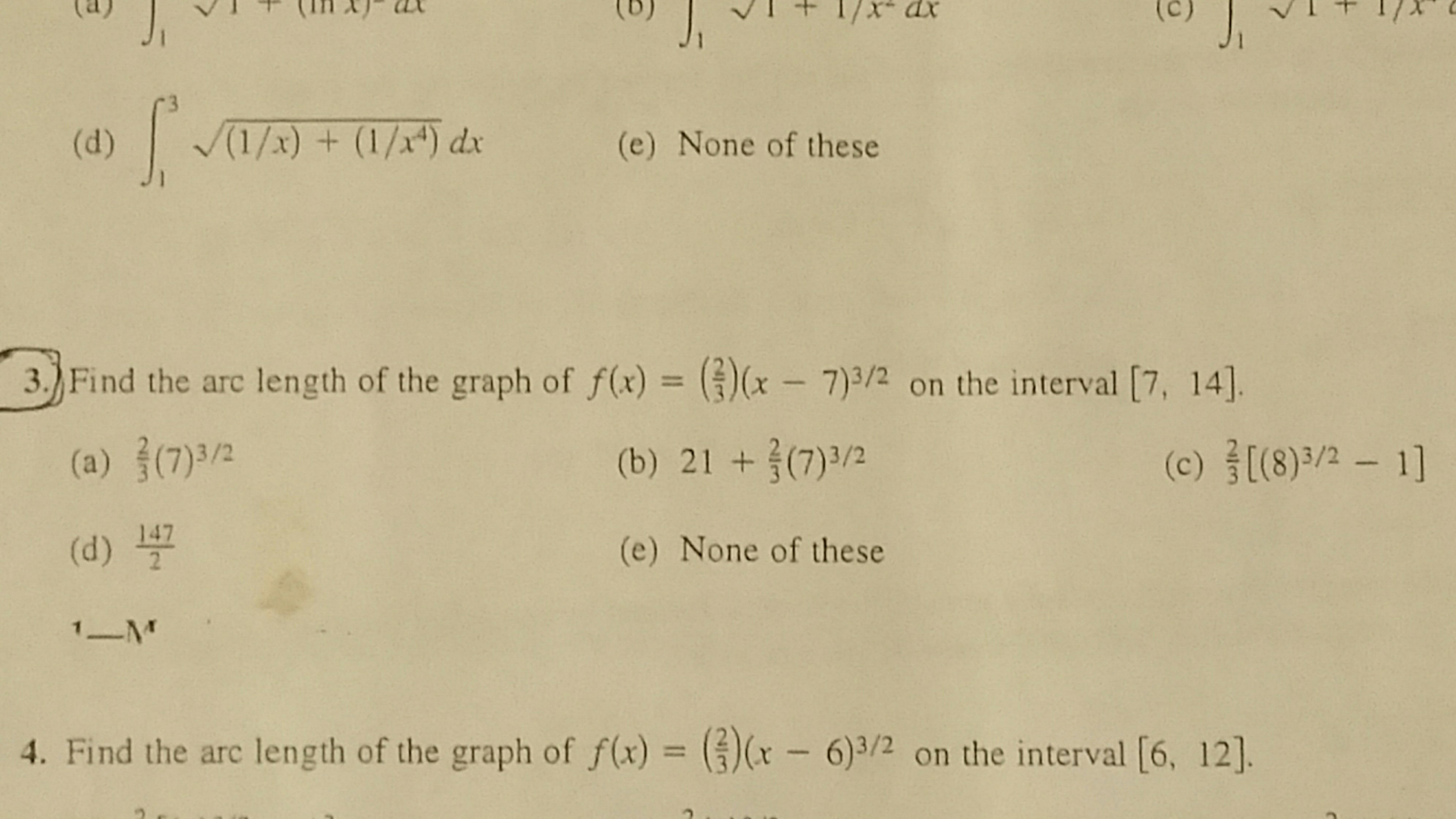 Solved Find the arc length of the graph of f(x) = (2/3)(x - | Chegg.com