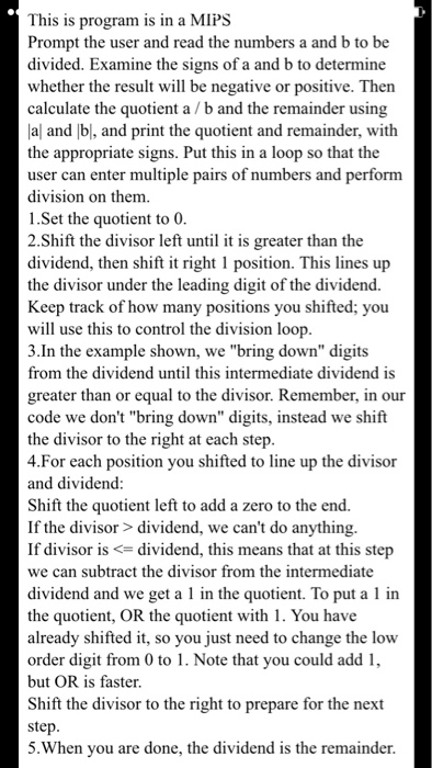 Solved This Is Program Is In A Mips Prompt The User And Read 7030