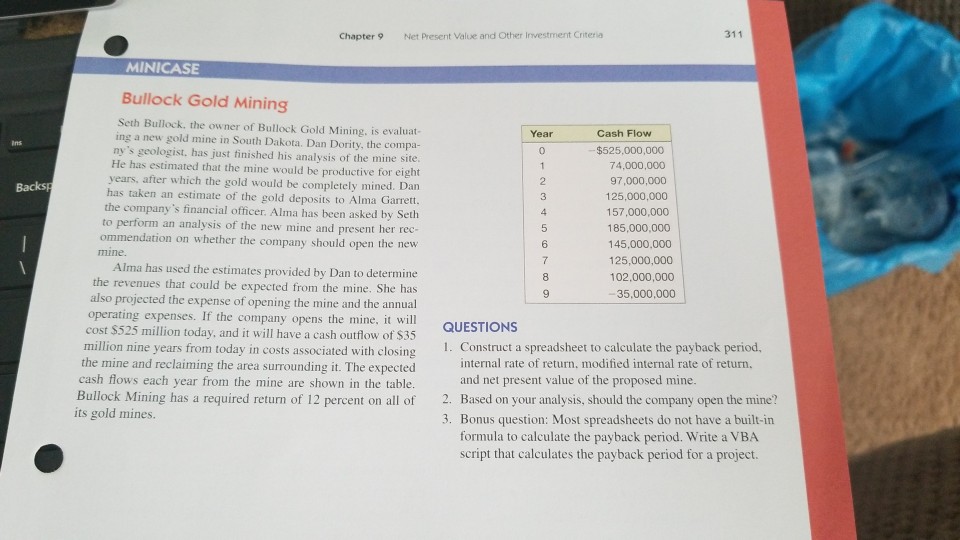 Solved Chapter 9 Net Present Value And Other Investment