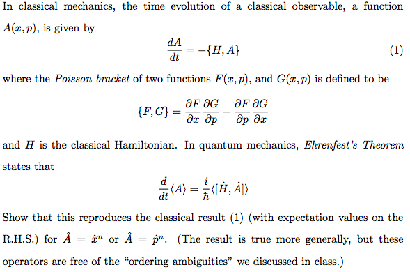 Solved In classical mechanics, the time evolution of a | Chegg.com