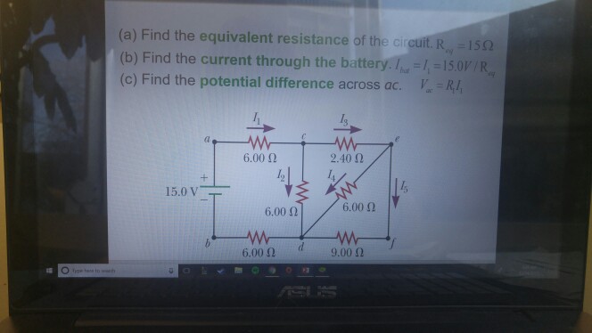 Solved (a) Find the equivalent resistance of the | Chegg.com