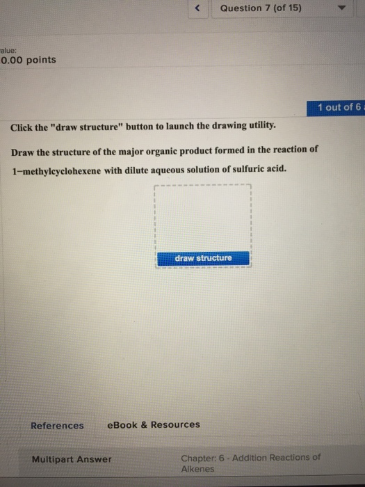 Solved Click the "draw structure" button to launch the | Chegg.com