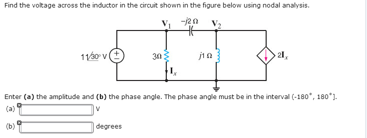 Solved Find the voltage across the inductor in the circuit | Chegg.com