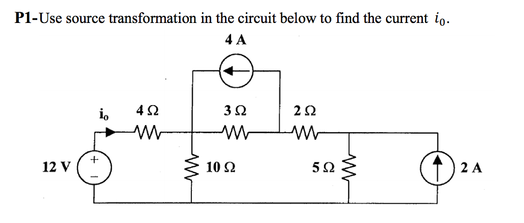 Solved Use source transformation in the circuit below to | Chegg.com