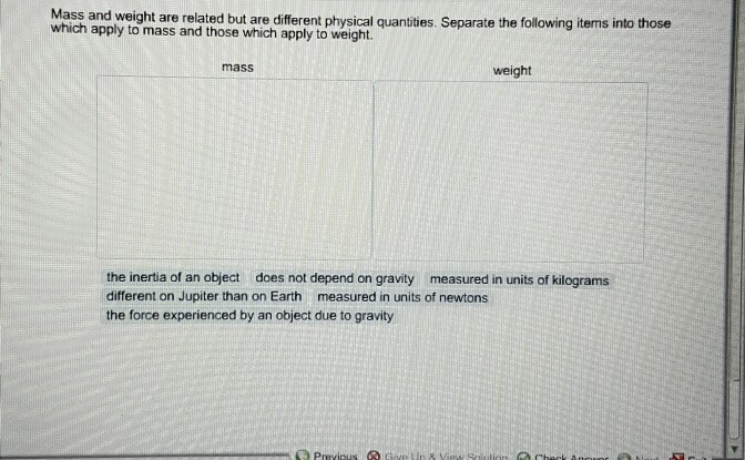 Solved n In the absence of a net force, an object cannot be | Chegg.com