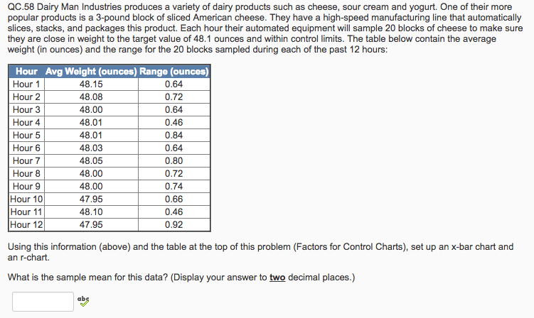 Solved Observations K-charts R-chart LCL R-Chart UCL sample | Chegg.com