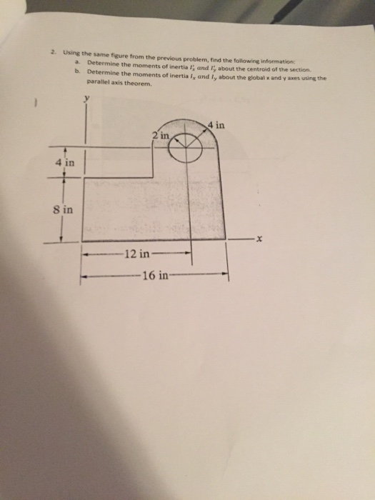 Solved Using the same figure from the previous problem, find | Chegg.com