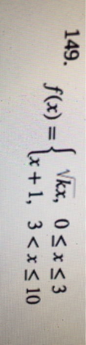 Solved Find the value(s) of K that makes each function | Chegg.com