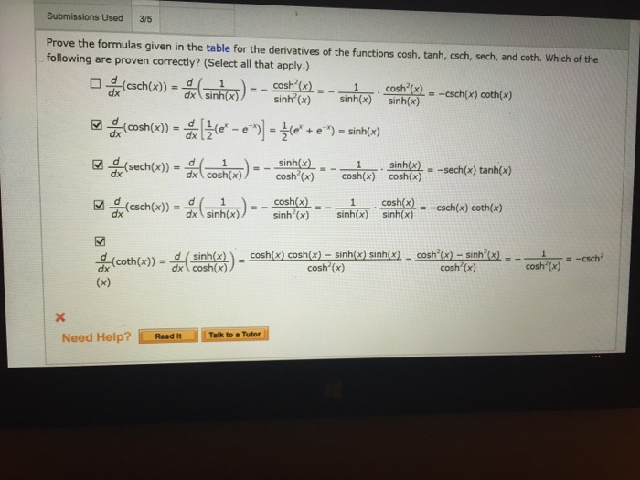 Solved Prove the formulas given in the table for the | Chegg.com