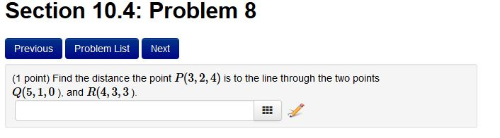 Solved Find the distance the point P(3, 2, 4) is to the line | Chegg.com