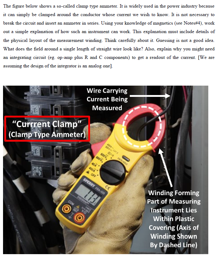 Solved The figure below shows a so-called clamp type | Chegg.com
