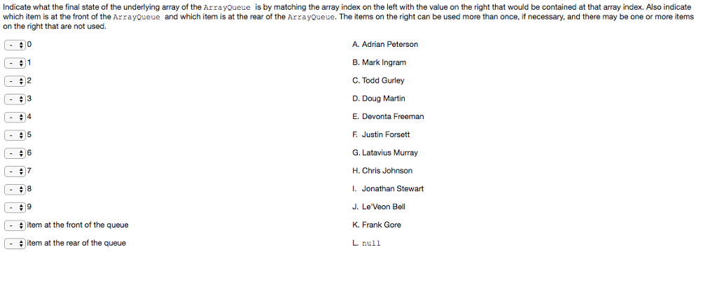 Solved Assume you have a newly instantiated ArrayQueue, | Chegg.com