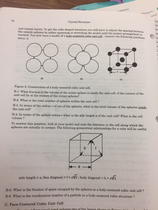 Solved Construction of a body-centered cubic unit cell. | Chegg.com