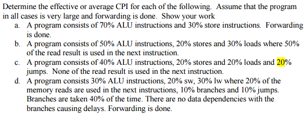 Solved Determine the effective or average CPI for each of | Chegg.com