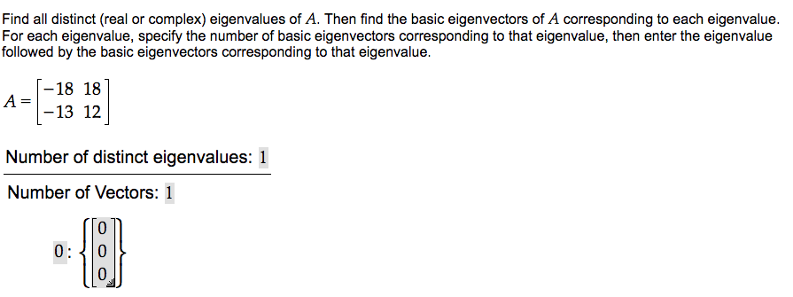 Solved Find all distinct (real or complex) eigenvalues of A. | Chegg.com