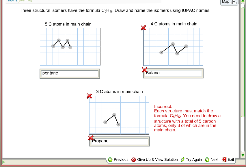 Solved Three structural isomers have the formula C5H12. Draw | Chegg.com Solved Three structural isomers have the formula C5H12. Draw | Chegg.com