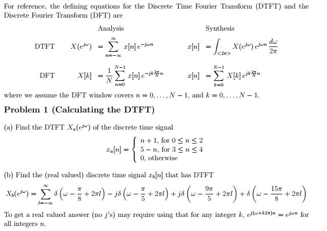 Solved For reference, the defining equations for the | Chegg.com