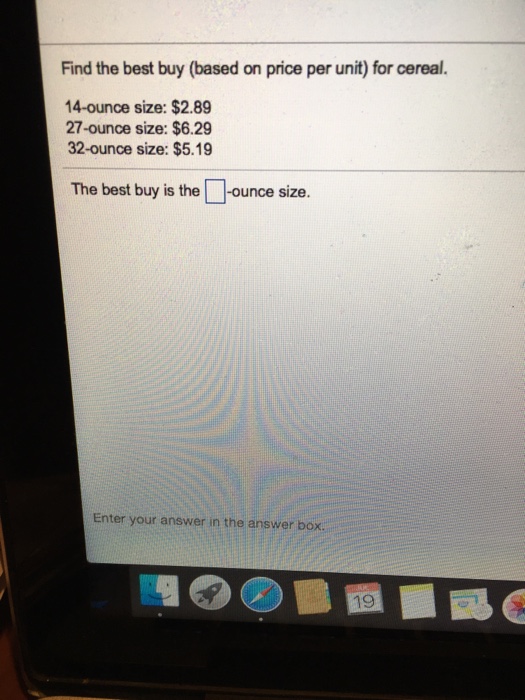 Solved Find the best buy (based on price per unit) for | Chegg.com